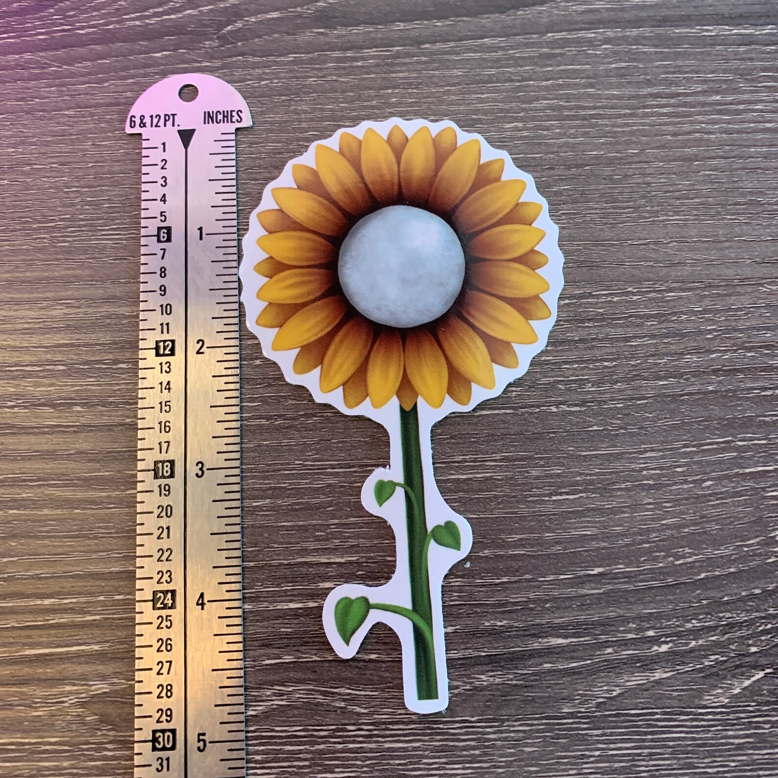 Girasol Luna Pegatina / Lindo Arte Pegatina / Tumbler Car - Etsy España