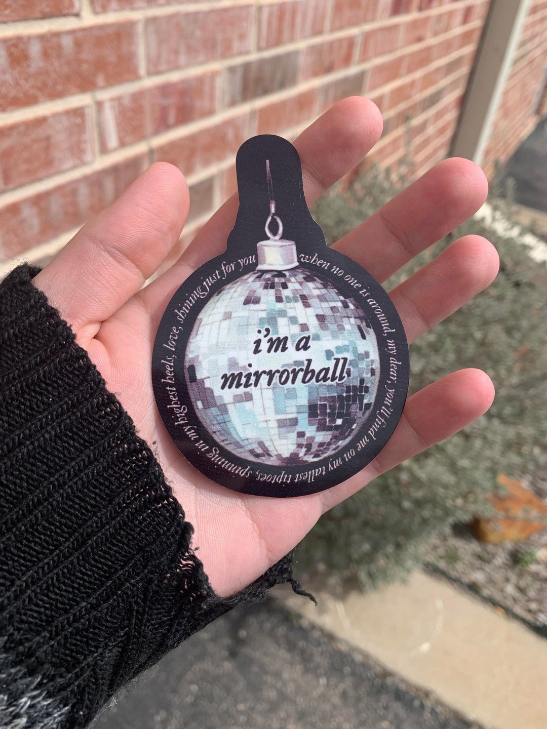 Mirrorball Sticker Folklore Evermore Swiftie Weatherproof Decal Tumbler ...