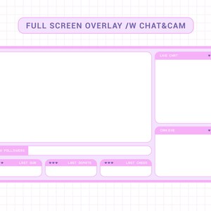 Pink Pop-up Full Twitch Pack // Streamer Pack // Panels // Overlays ...