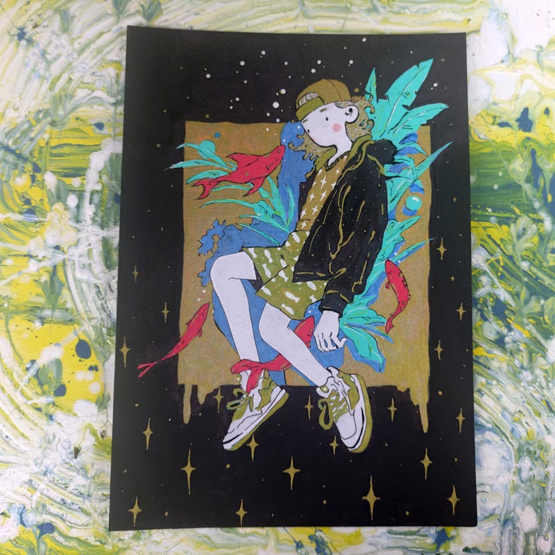 Underwater Painting - Etsy