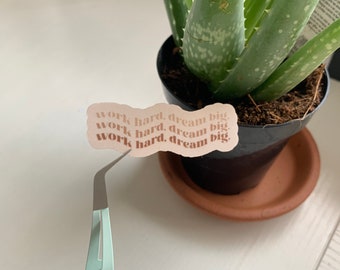 Work Hard Dream Big Never Give up Sticker Car Window Decal - Etsy