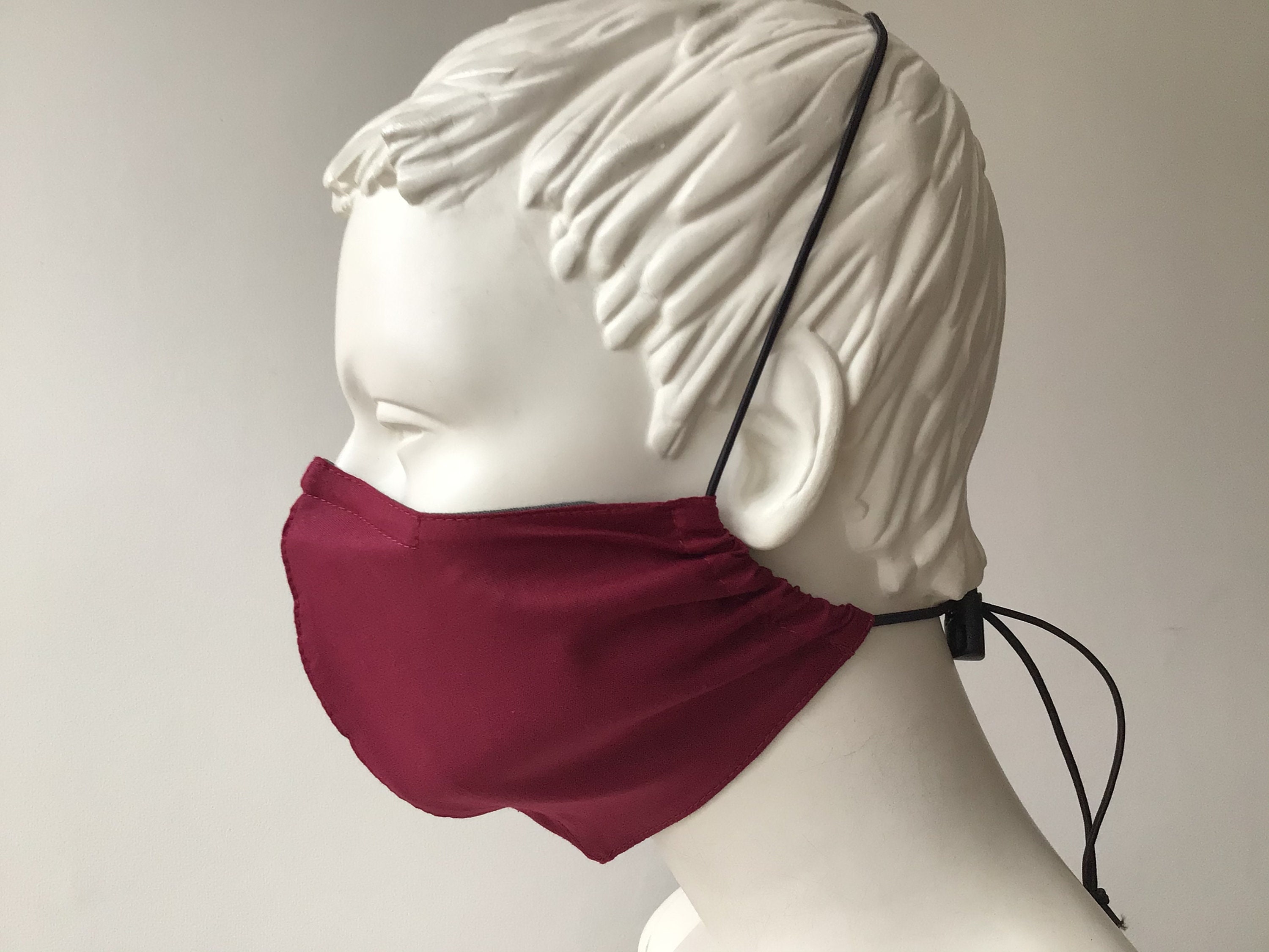 Overhead polka dot face masks for glasses behind head mask | Etsy