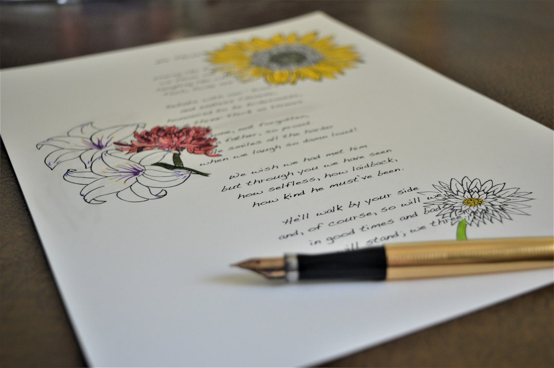 Bespoke Poem + Artwork - Etsy