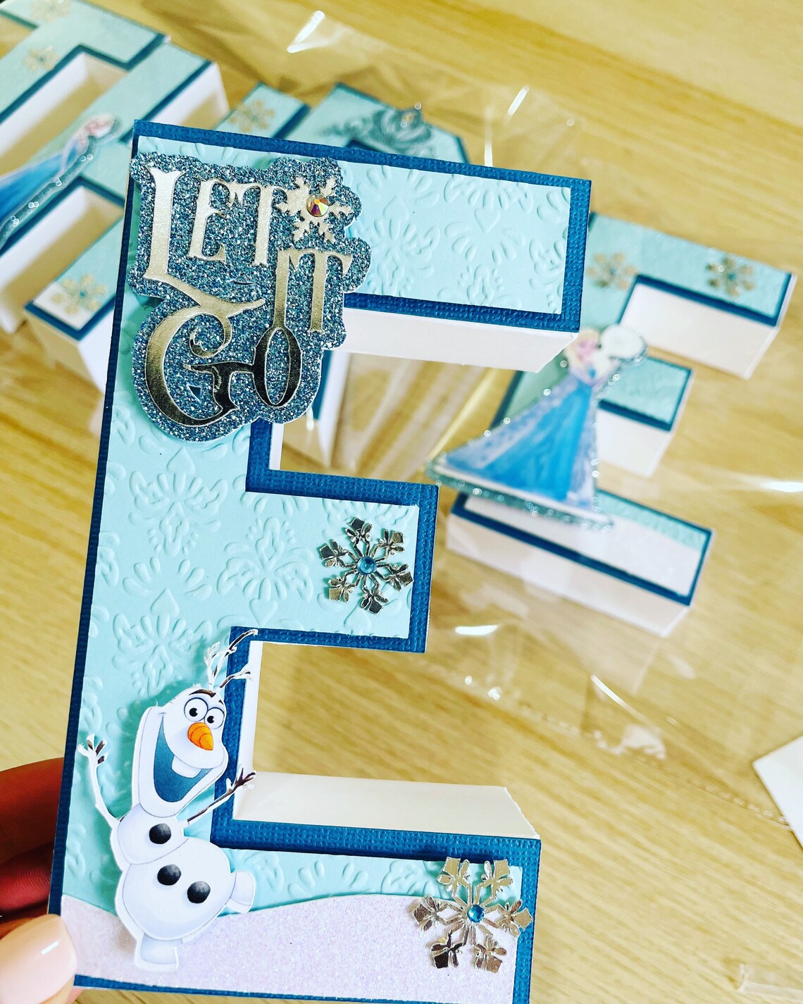 Cardstock Frozen 3D Letters - Etsy