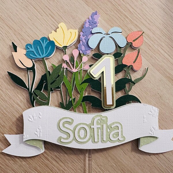 Wildflower Cake Topper - Etsy