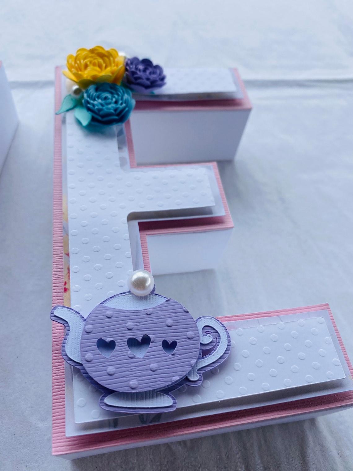 Tea Party 3D Letters - Etsy