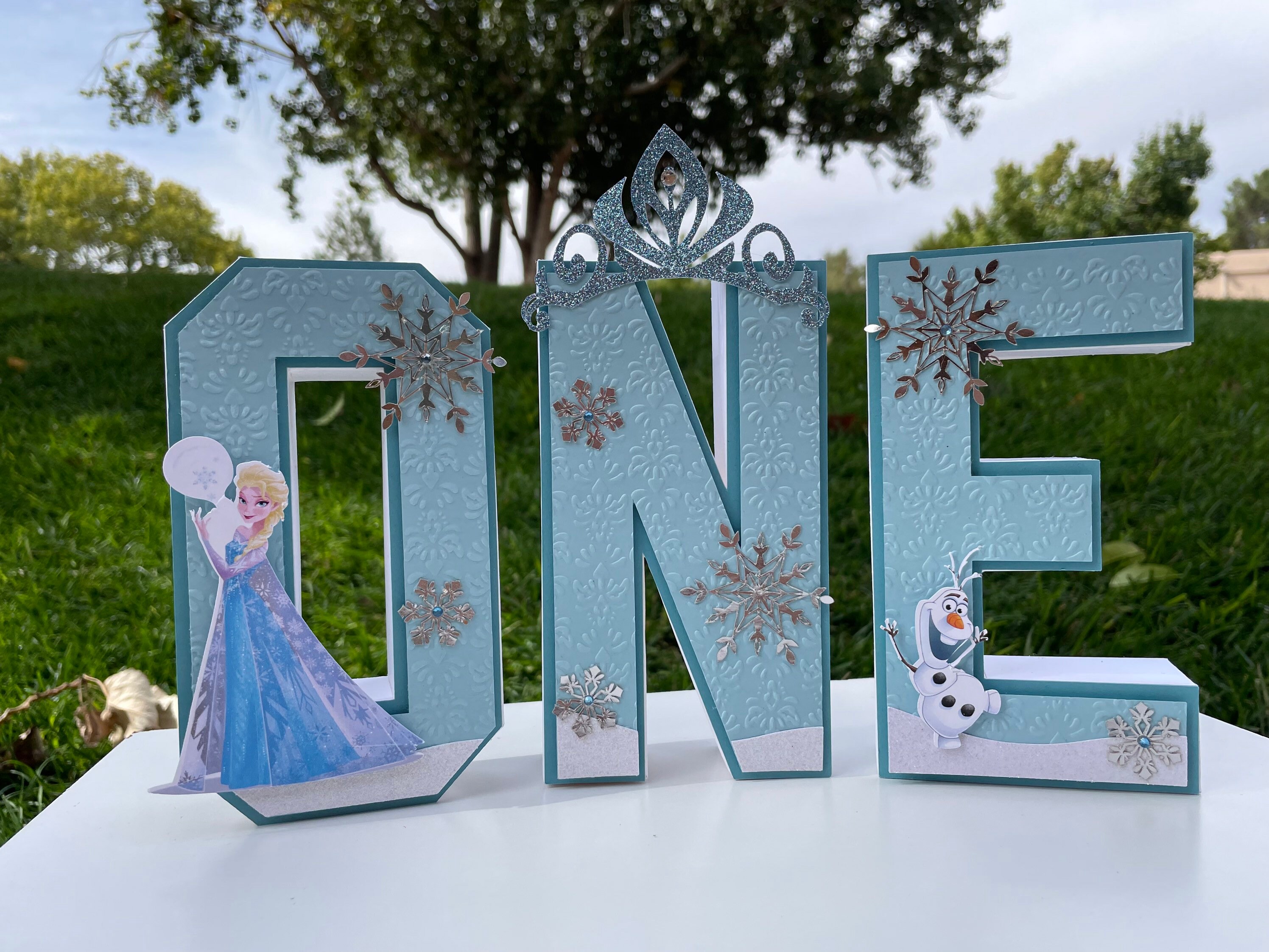 Cardstock Frozen 3D Letters - Etsy