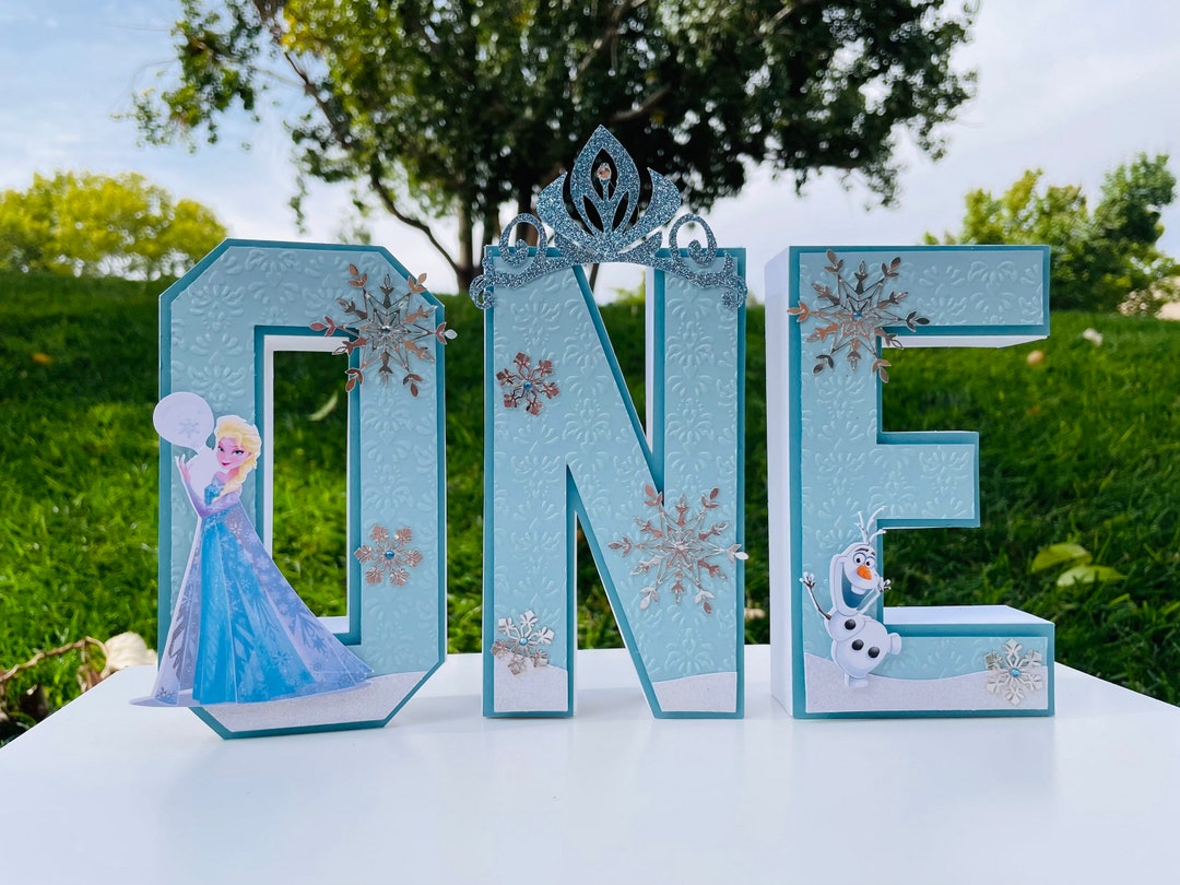 Cardstock Frozen 3D Letters - Etsy