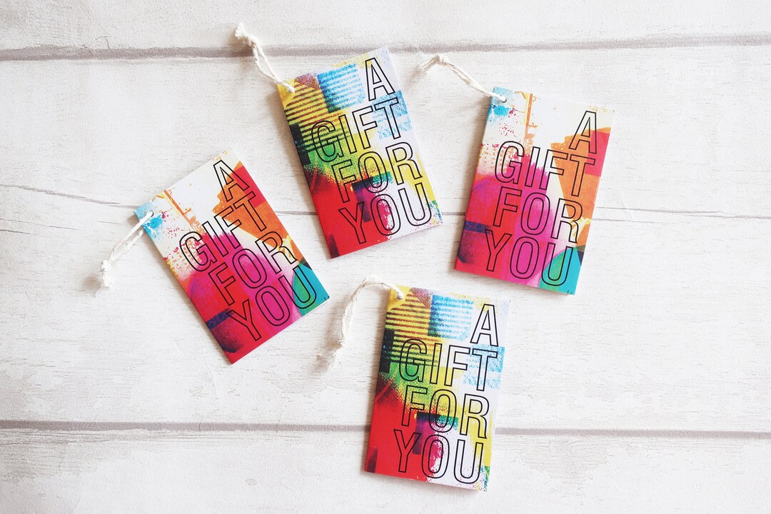 Graphic Gift Tags, Modern Gift Tags, Abstract Gift Tags - Etsy