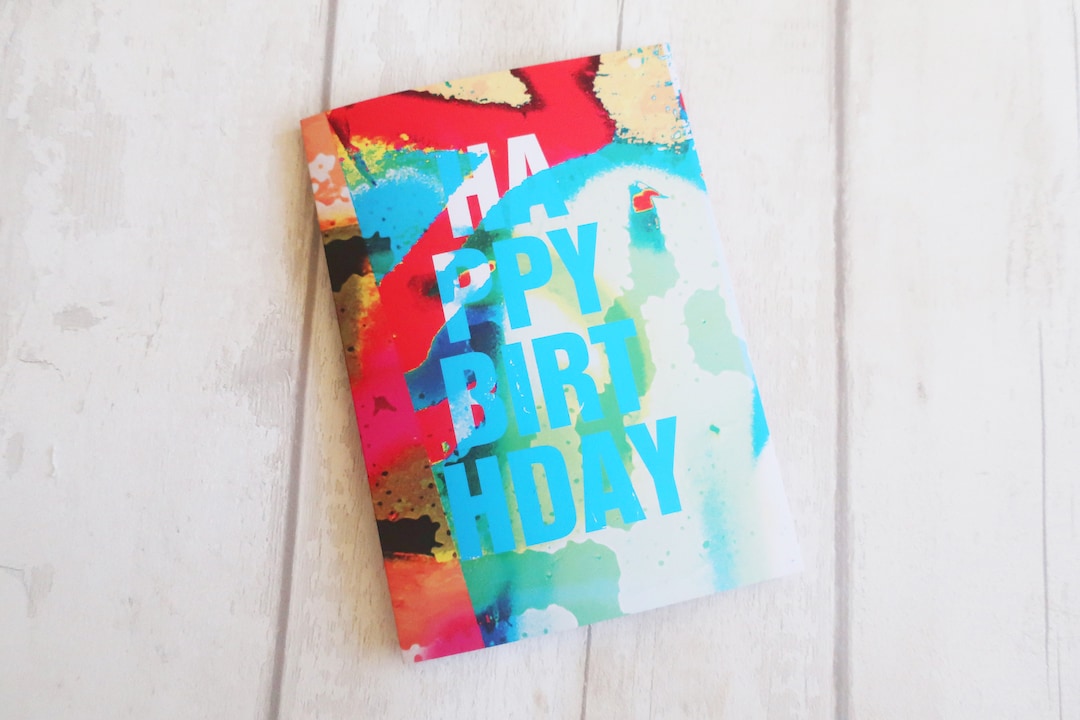 Happy Birthday Generic Modern Birthday Card - Etsy