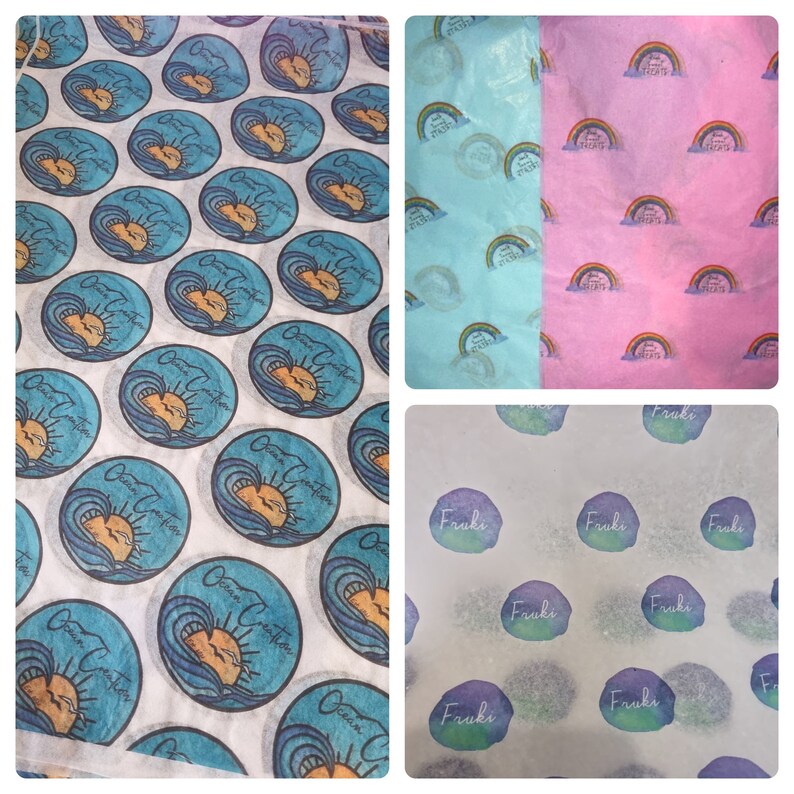 Logo Tissue Paper Packing Paper Personalised Tissue Paper - Etsy UK
