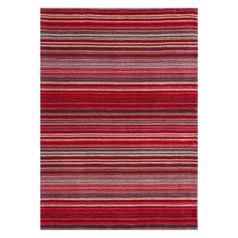 Soft Wool Rug Moroccan Rug Large Area Rug Striped Red Rug - Etsy