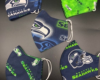 Seahawks Face Mask | Etsy