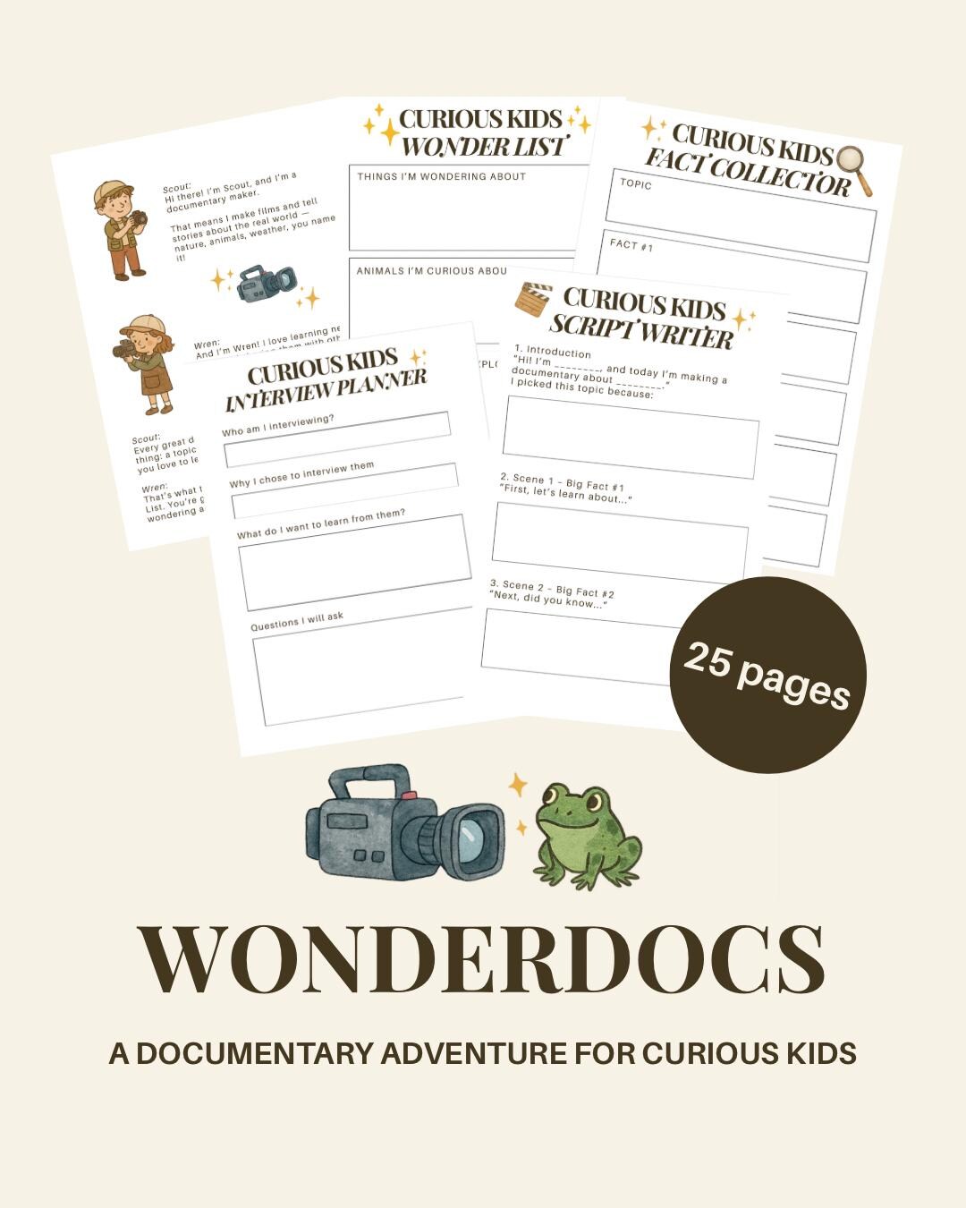 Printable Homeschool Curriculum | Documentary Unit Study for Ages 6–12 ...
