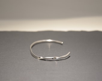 Twisted Cuff Bangle Stackable Bangle Mobius Bracelet Adjustable Twist Bangle Silver Classic Cuff ...