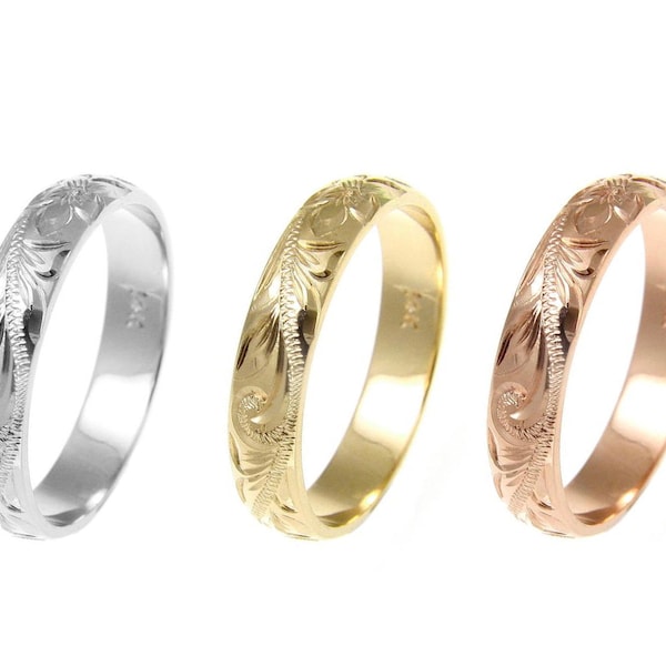 Hand Engraved Ring - Etsy