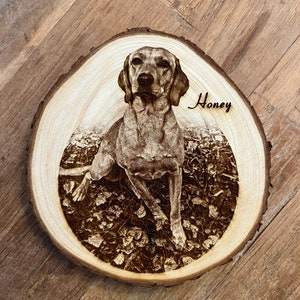 Photo Engraving Laser Engraved Wood Photo Wood Log Photo Family Gift ...