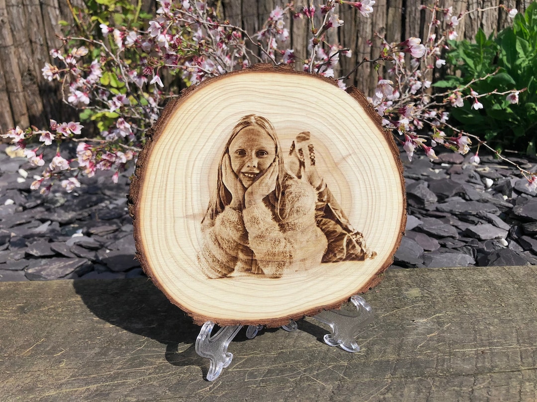 Unique Photo Gift Personalised Photo Engraving Laser Engraved Wood ...