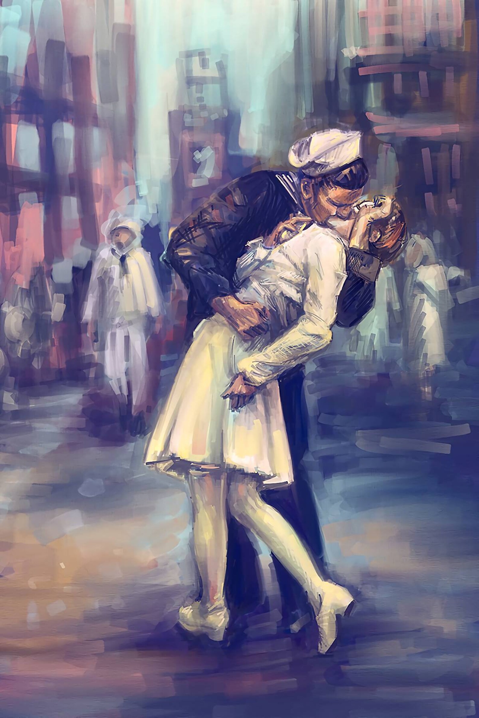 Famous Iconic Sailor Kissing Nurse New York World War History | Etsy