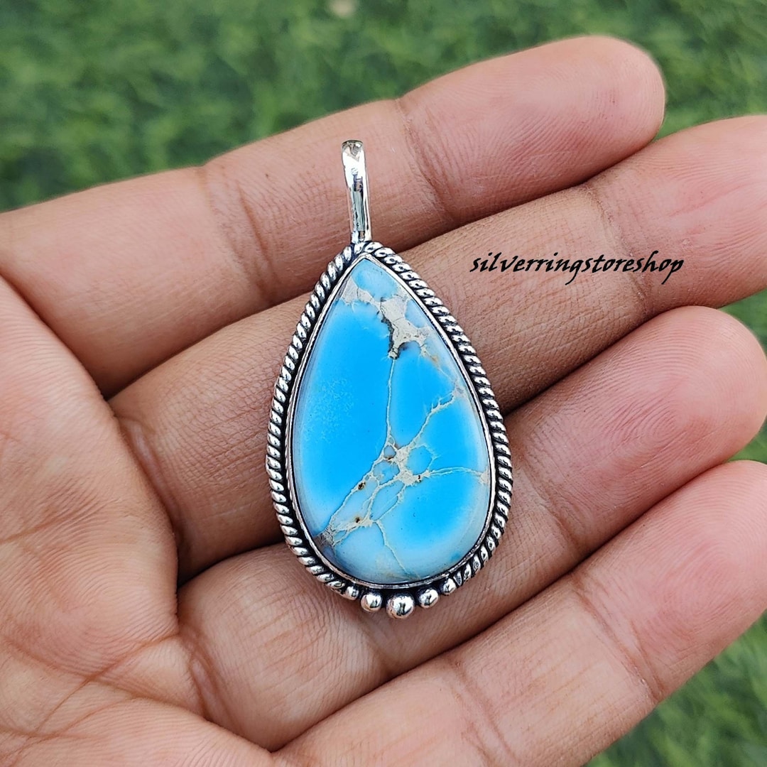 Sea Sediment Pendant, 925 Silver Sterling Pendant, Handmade Pendant ...