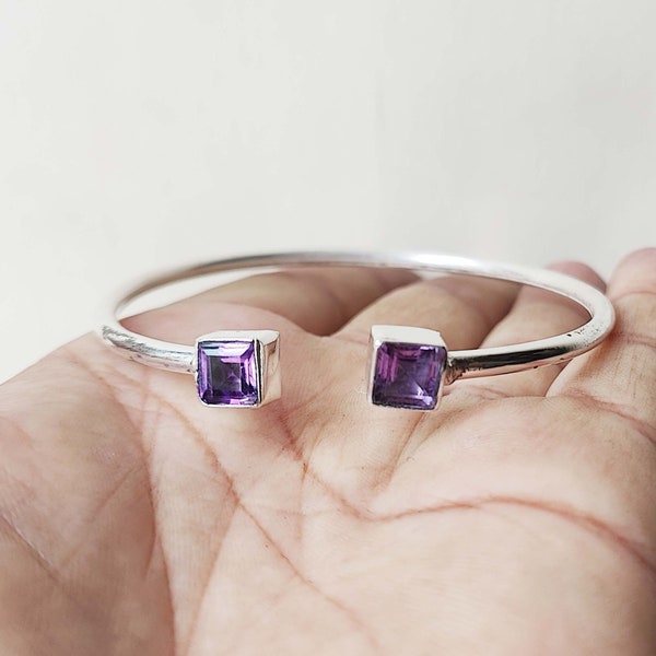 Amethyst Bangle - Etsy