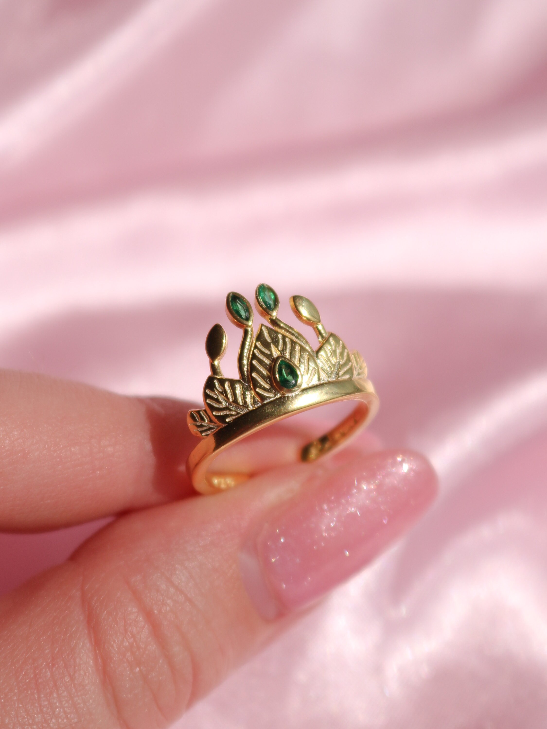 Princess and the Frog Tiana Crown Ring Princess Rings Gold - Etsy