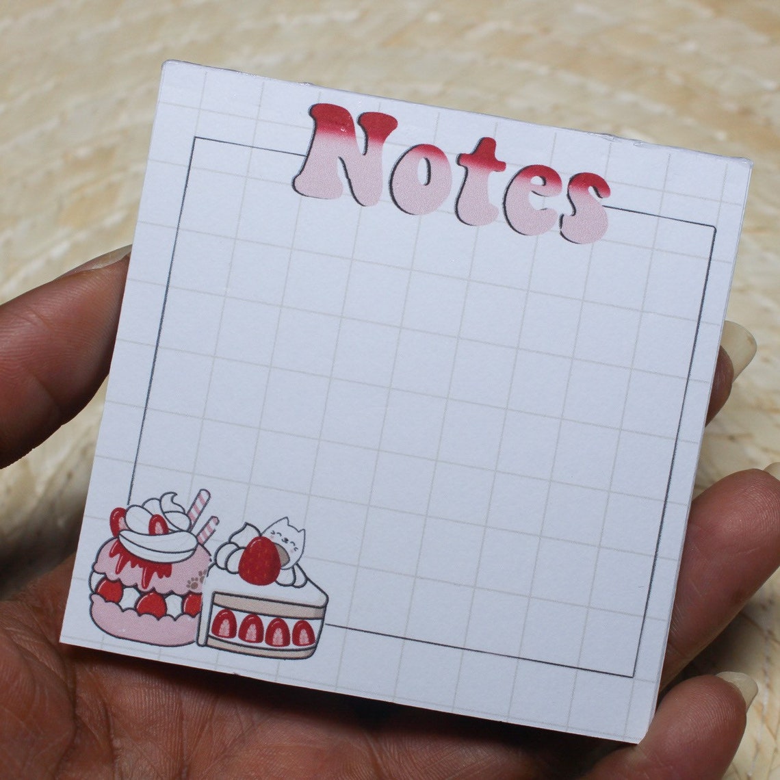 Bloc notes girly illustré pour pense bête et idées - Etsy France