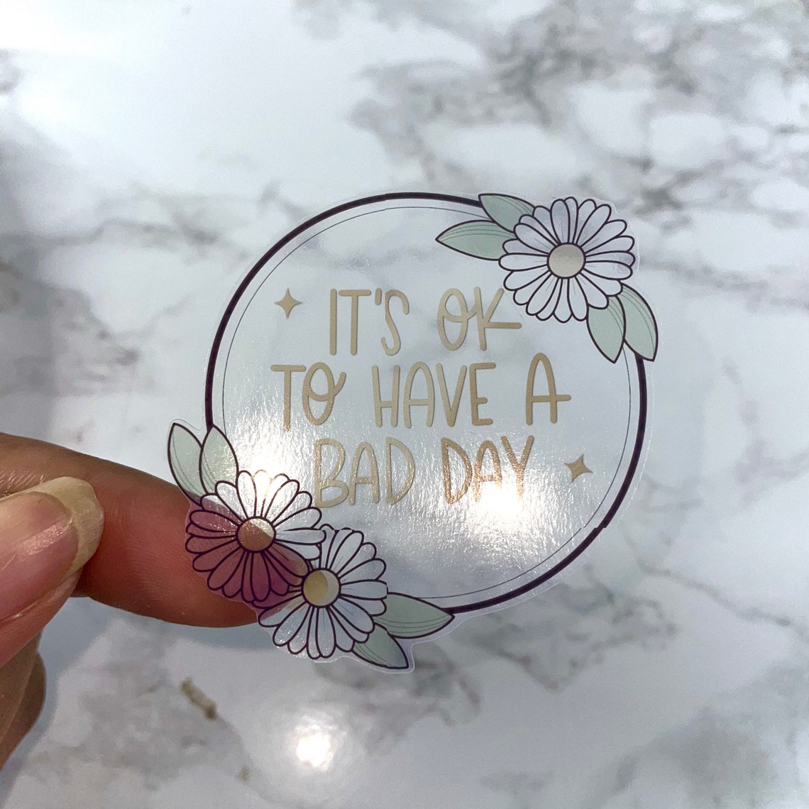 Quote Stickers it's Ok to Have a Bad Day - Etsy UK