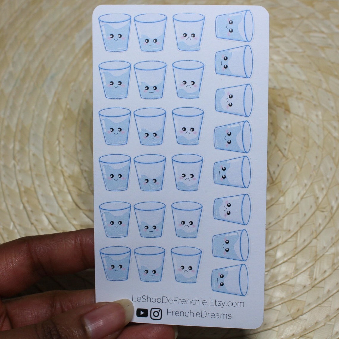 Daily Hydration Tracker Sticker Board for Bullet Journal and - Etsy