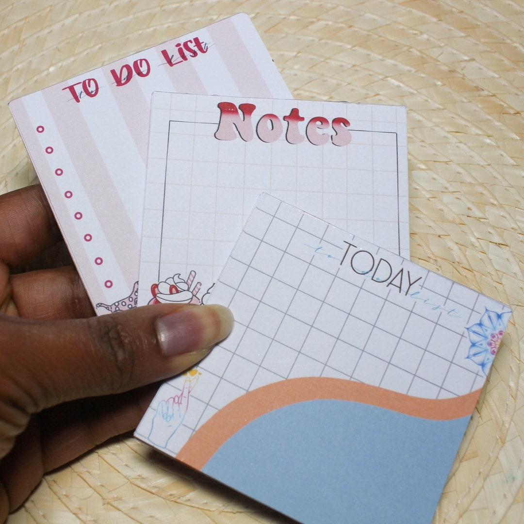 Illustrated Girly Notepad for Reminders and Ideas - Etsy