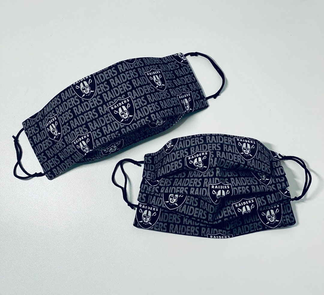 NFL Las Vegas Raiders 4-layer Face Masks - Etsy