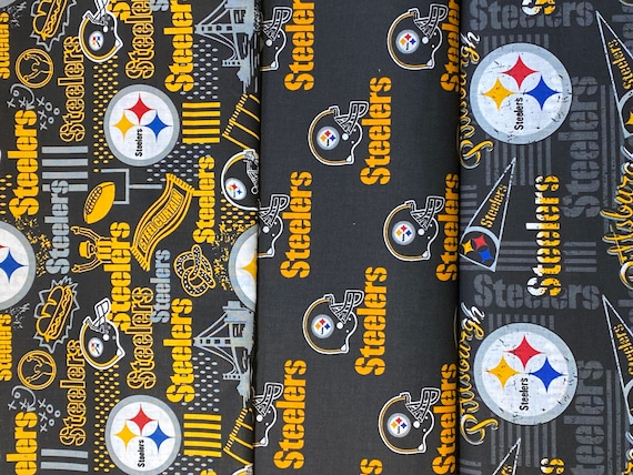 NFL Pittsburgh Steelers Cotton Fabric | Etsy