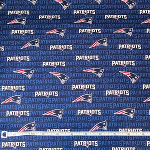 NFL New England Patriots Cotton Fabric - Etsy
