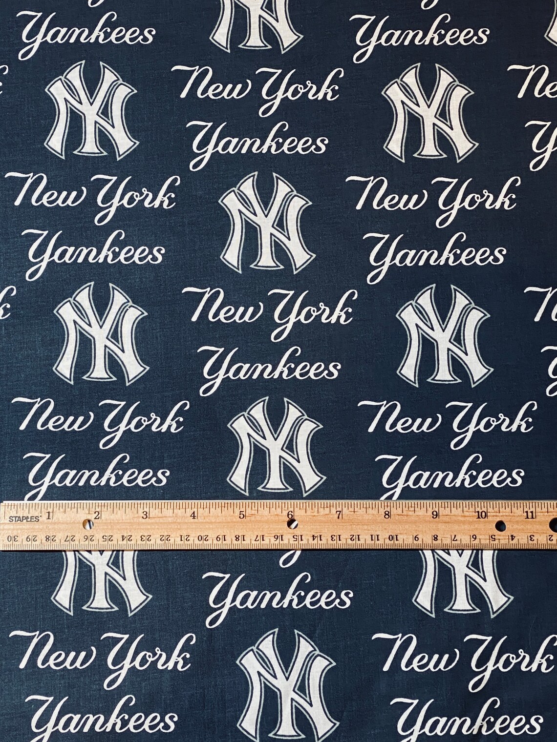 MLB New York Yankees Cotton Fabric - Etsy