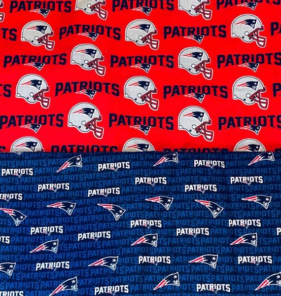 NFL New England Patriots Cotton Fabric - Etsy