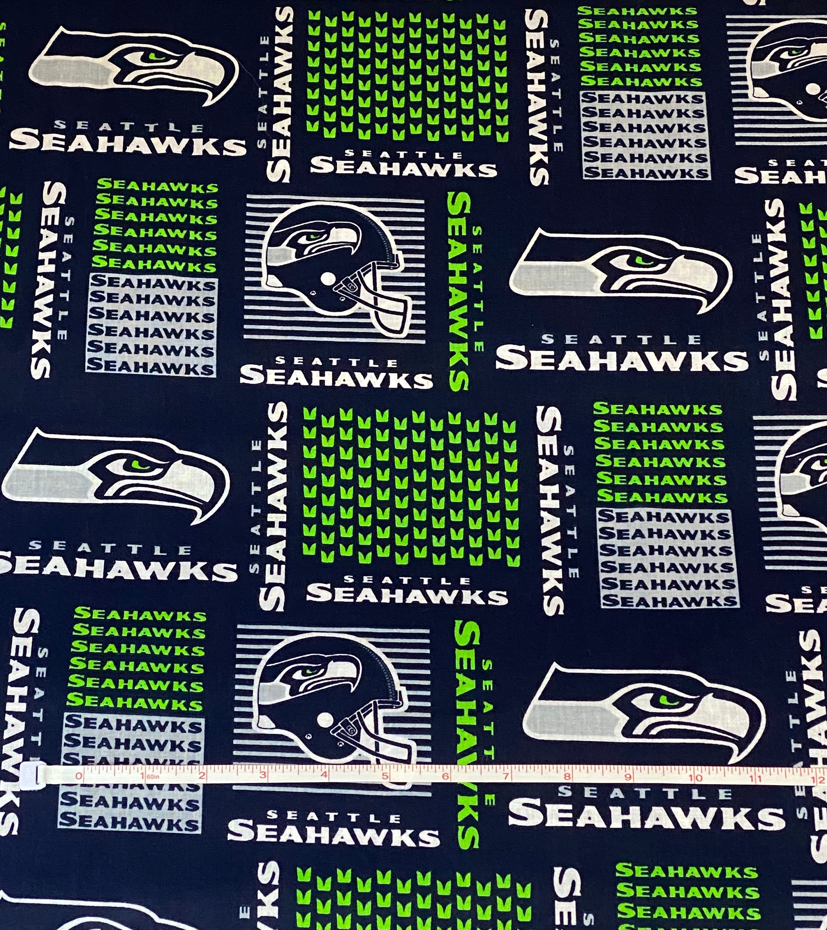 NFL Seattle Seahawks Cotton Fabric - Etsy