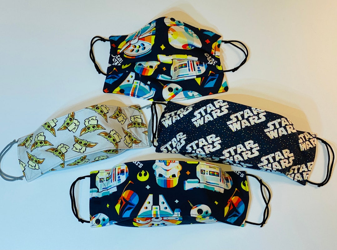 Star Wars Baby Yoda Stormtroopers R2-D2 BB8 4-layer Face Masks - Etsy