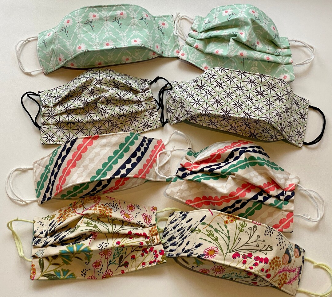 Green and Neutral Face Masks - Etsy