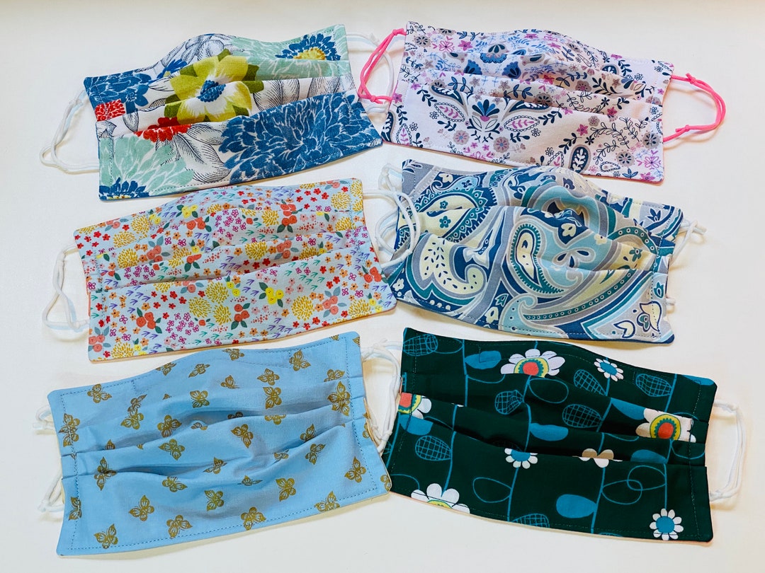 Premium Quality Pleated Face Masks - Etsy