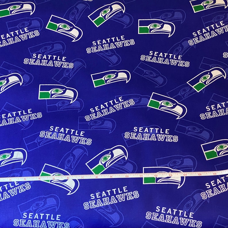 NFL Seattle Seahawks Cotton Fabric - Etsy