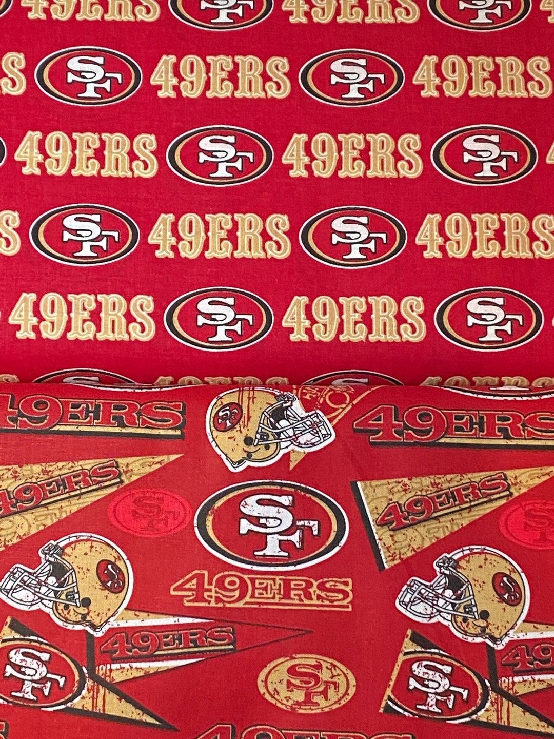 NFL San Francisco 49ers Cotton Fabric - Etsy