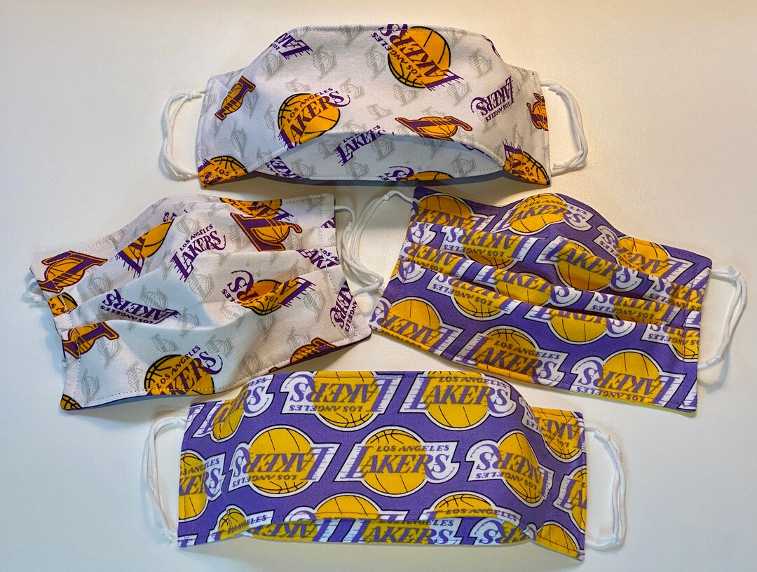 NBA Los Angeles LA Lakers 4-layer Face Masks - Etsy