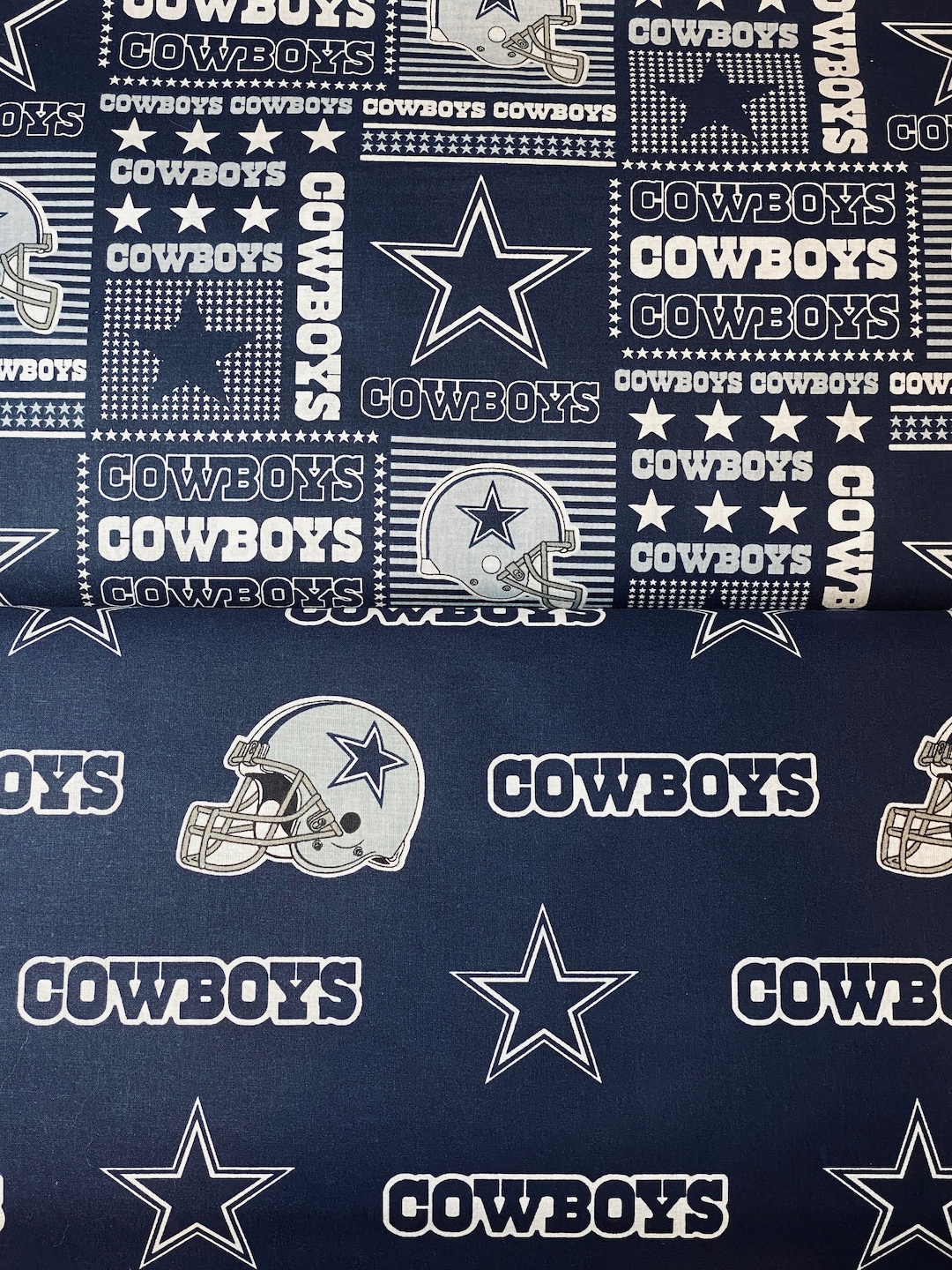 NFL Dallas Cowboys Cotton Fabric - Etsy