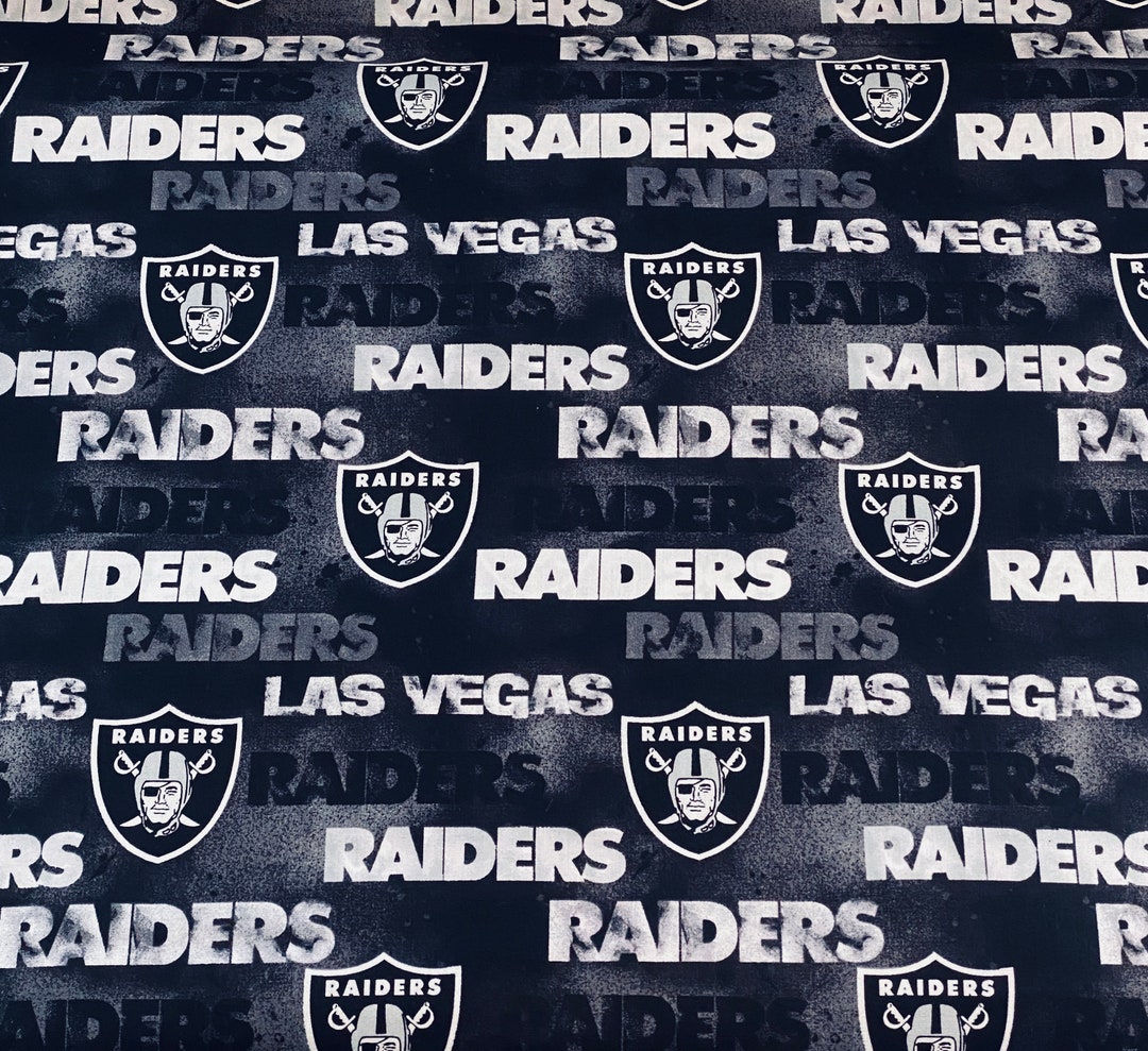 NFL Las Vegas Raiders Cotton Fabric - Etsy
