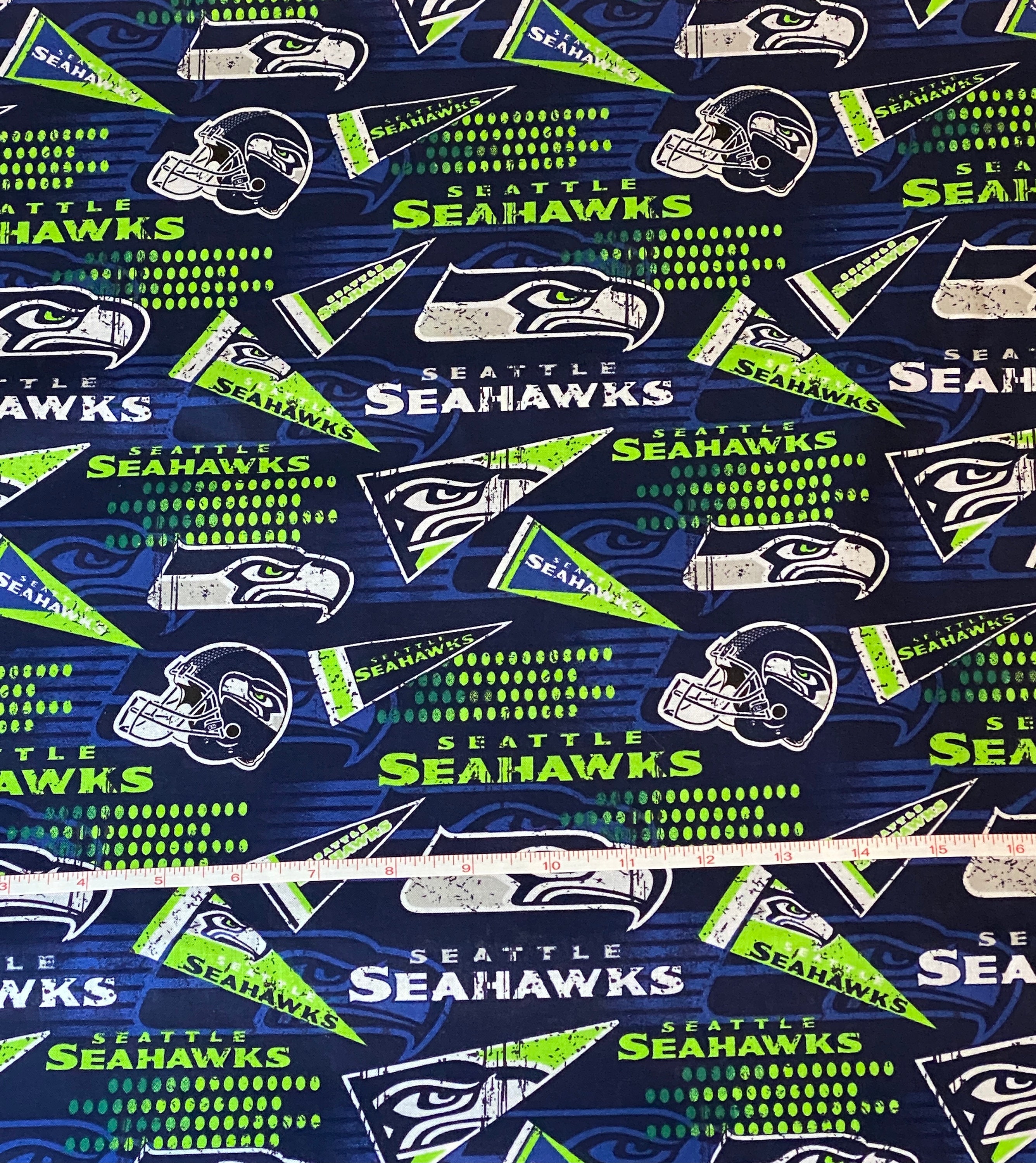 NFL Seattle Seahawks Cotton Fabric - Etsy