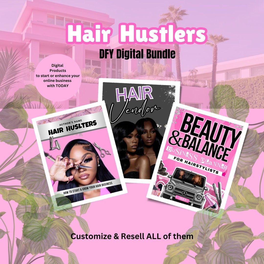 Hairstylist DFY Digital Package PLR Branding Package Ebook Template ...