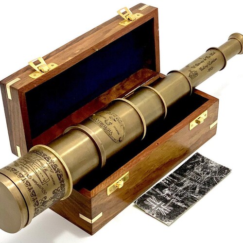 Vintage Brass Telescope Antique 20 Inch Hand Extending Naval | Etsy