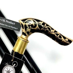 34 Inch Cane With Handle - Etsy UK