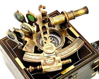 Antique Maritime Nautical Compass Sextant Vintage Marine Astrolabe Ship ...