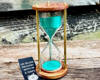 Vintage Green Sand Hourglass - Etsy